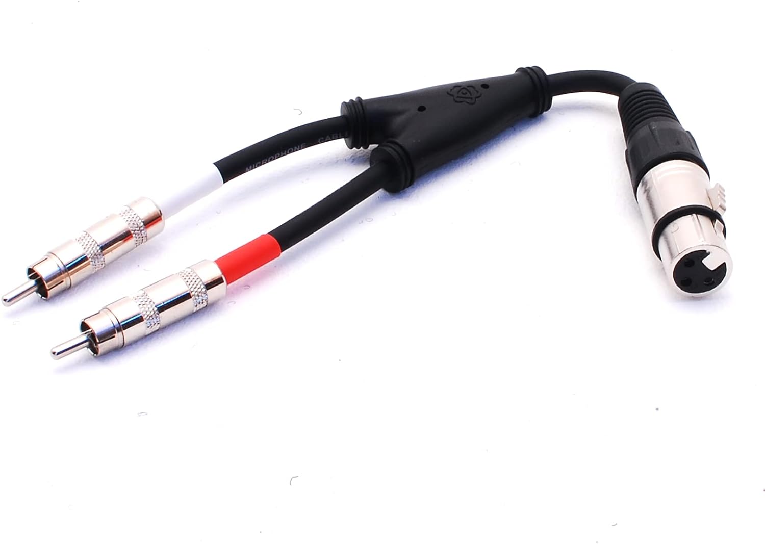VisioSound 1 x Female XLR to 2 x Male RCA Phono Splitter/Combiner Cable ...