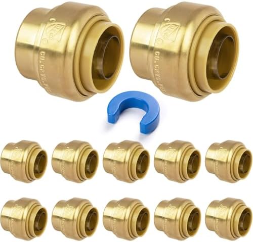 Amazon.com: QuickFitting 1/2 Inch Push Cap | Patented Design for ...