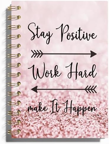 Amazon.com : WFSM Inspirational Notebook - Pink Motivational Journal ...