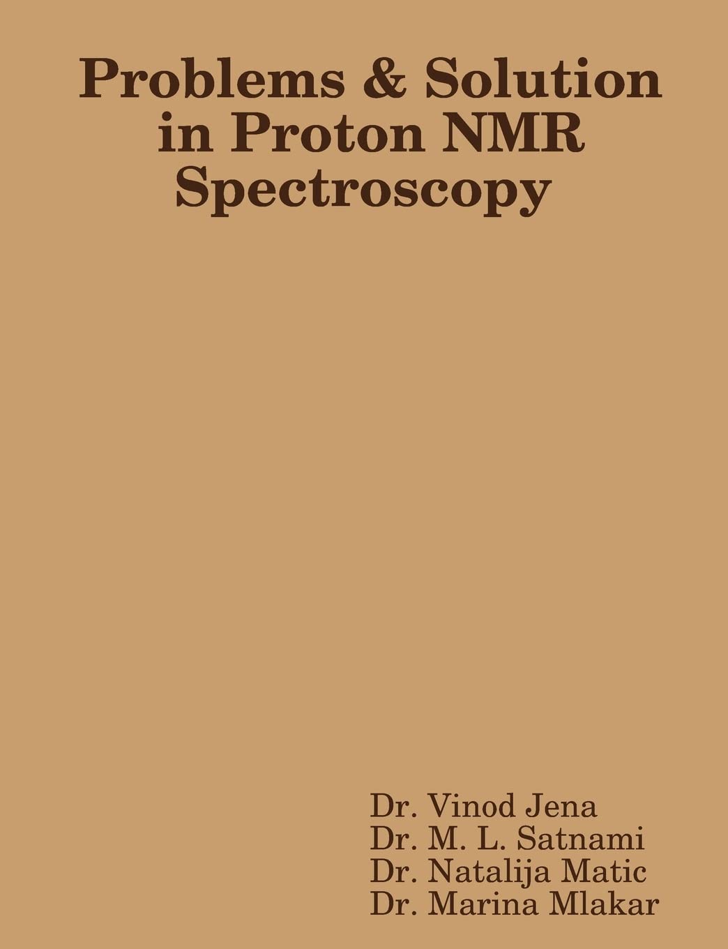 Snapklik.com : Problems And Solution In Proton NMR Spectroscopy
