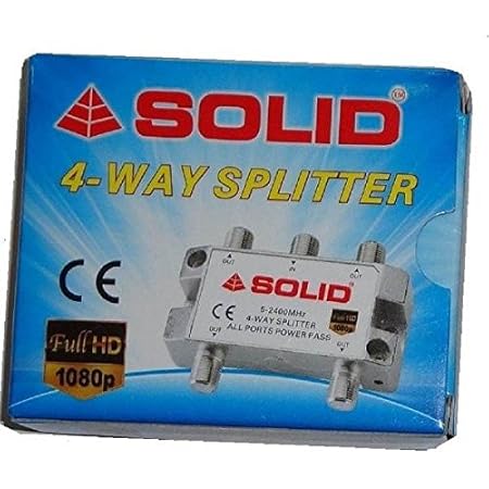 Solid 4-Way Splitter : Amazon.in: Electronics
