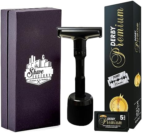 Amazon.com: The Shave Factory Adjustable Safety Razor with Double Edge ...