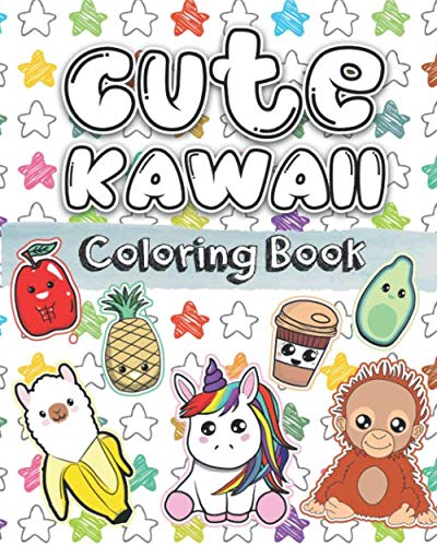 Amazon.com: Cute Kawaii Coloring Book: A Super Cute Coloring Book ...