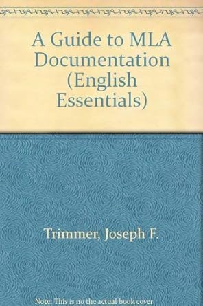 Guide to Mla Documentation With an Appendix on Apa Style: With an ...