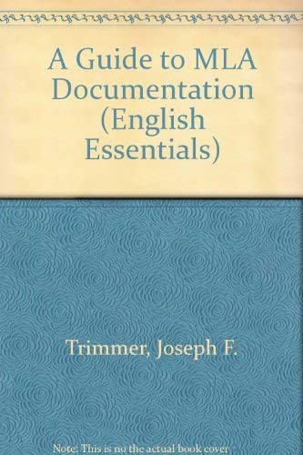Guide to Mla Documentation With an Appendix on Apa Style: With an ...