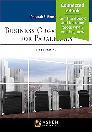 Business Organizations for Paralegal (Aspen Paralegal Series) | Amazon ...