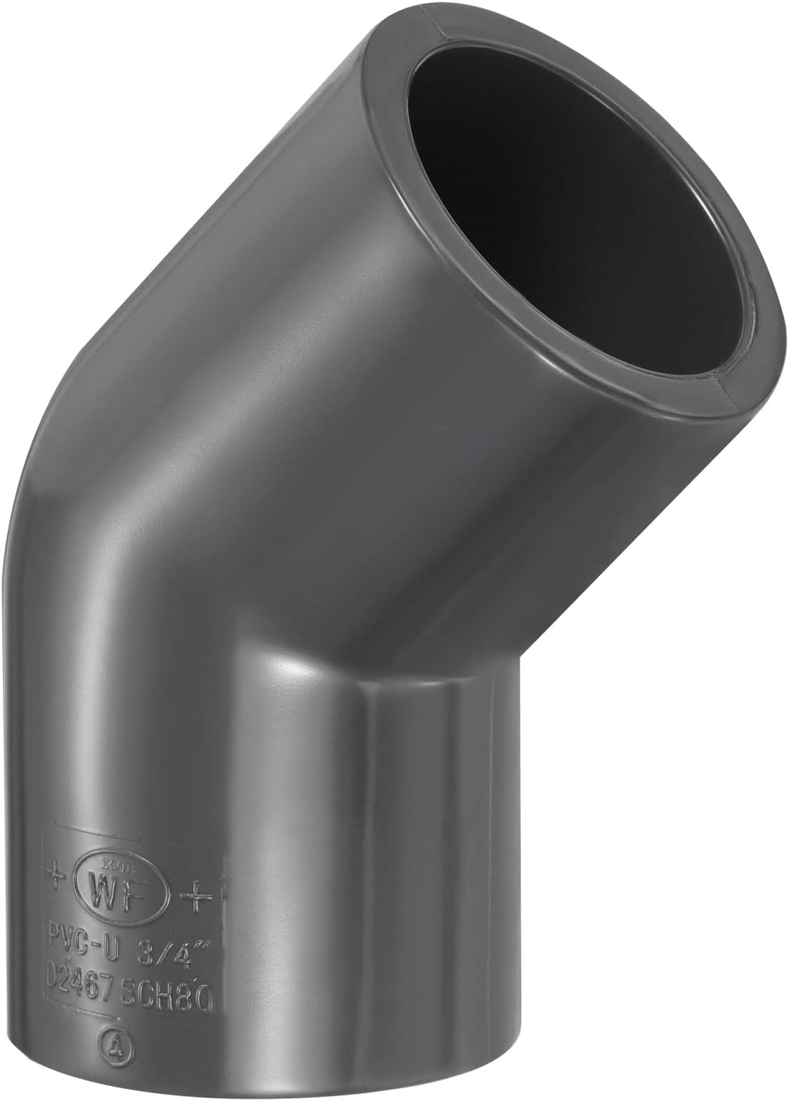 PATIKIL UPVC Pipe Fitting Elbow Schedule 80 3/4" Socket, 3 Pack 45 ...