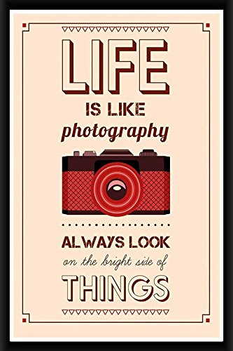 Green Panda®- Life Is Like Photography Inspirational Frame Poster ...