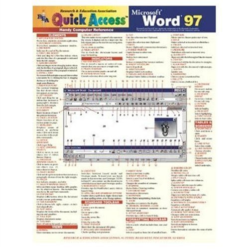 Microsoft Word 97 Quick Access (Quick Access Reference Charts): The ...