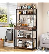 Tribesigns Wine Rack Freestanding Floor, 5-Tier Wine Baker Rack with ...