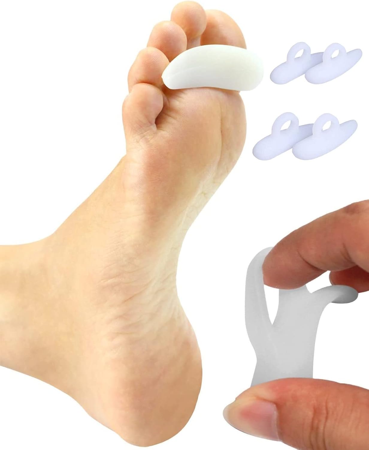 Pedimend Hammer Toe Pads (2PAIR) - Toe Straightener for Curled, Curved ...