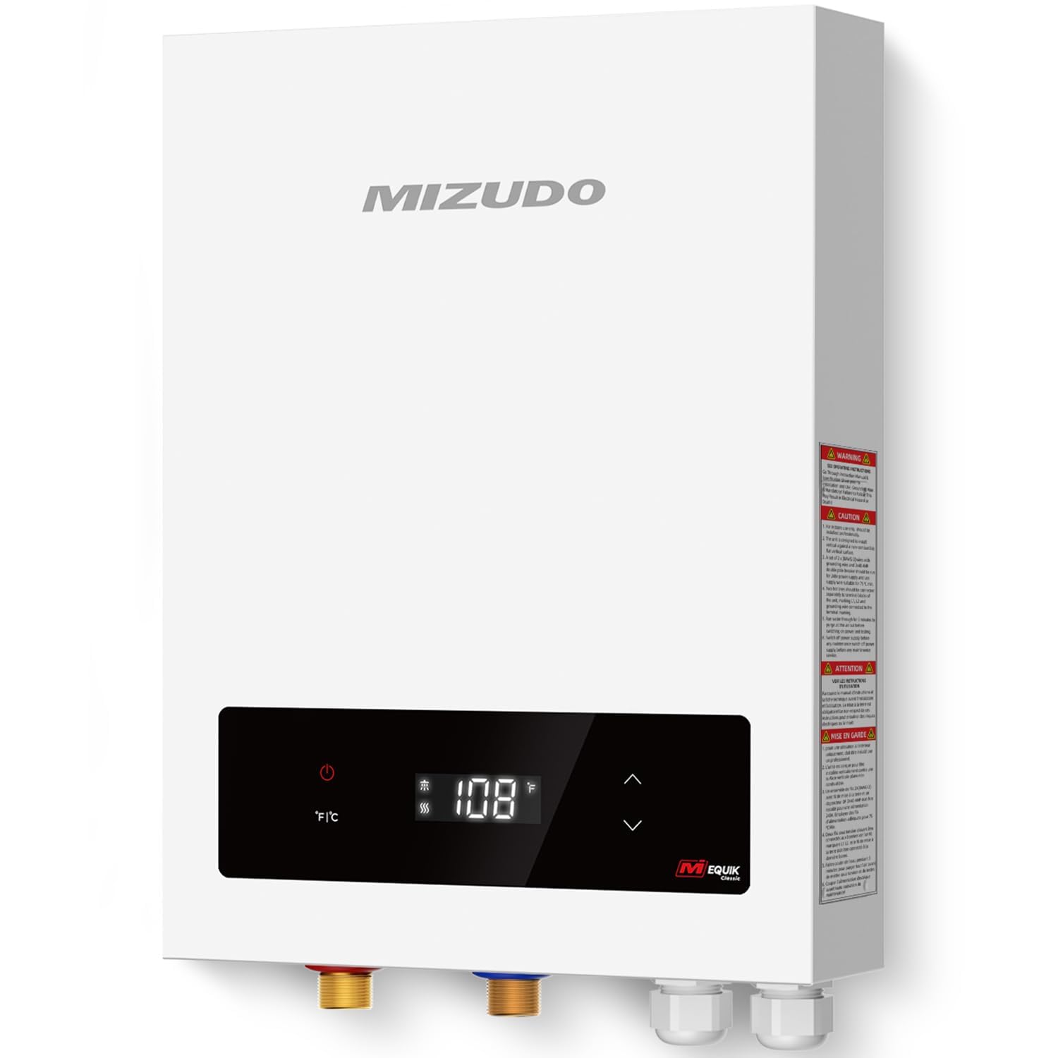 Electric Tankless Water Heater, MIZUDO 27kW 240 Volts, On Demand ...