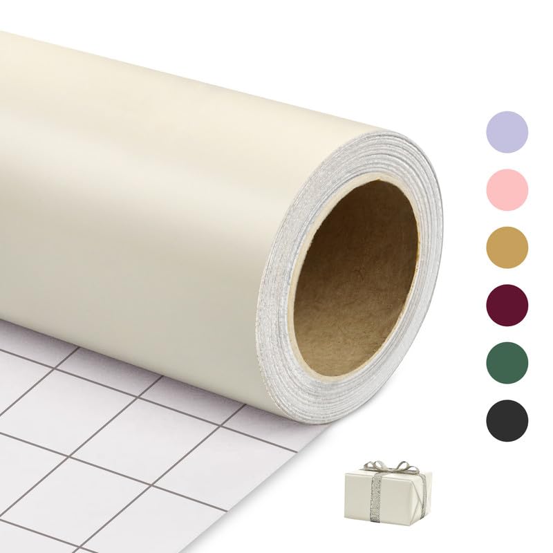 Amazon.com: Christmas Wrapping Paper, Off-White Wrapping Paper, 17 ...
