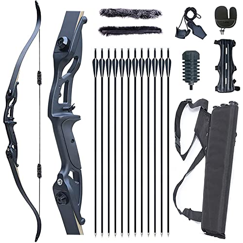 Monleap 56″ Takedown Recurve Bow and Arrows Set for Adults Right Hand ...