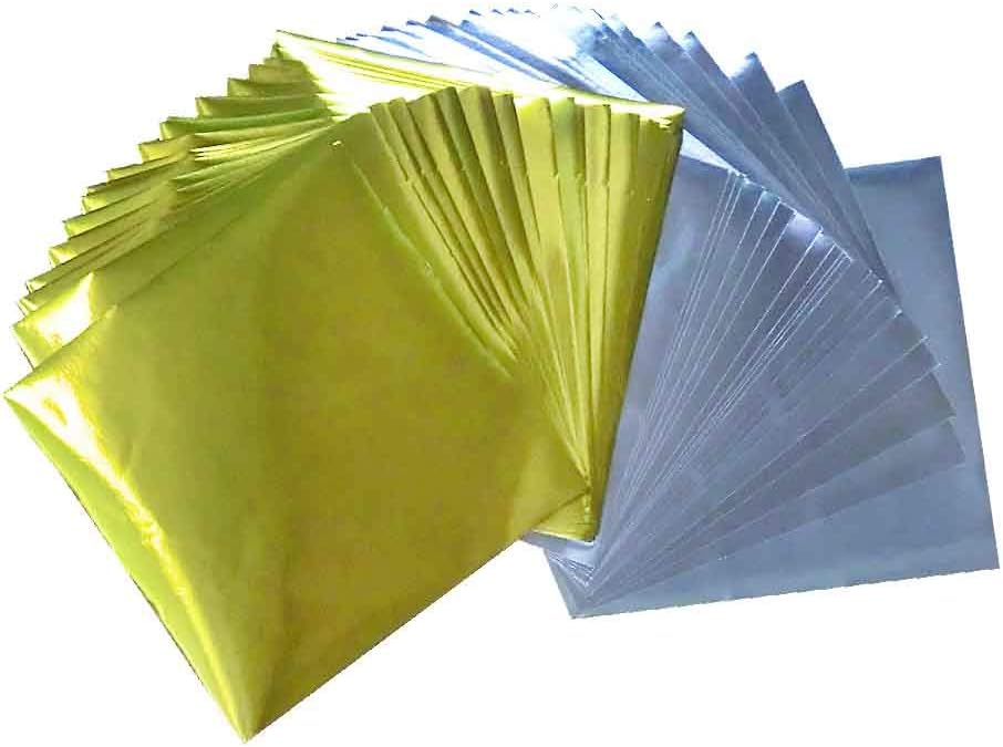 Amazon.com: Foil Color Origami Folding Paper 90 Sheets Set Metallic Color
