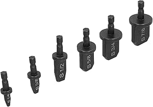 Pipe Flaring Tool, 6Pcs Swaging Tool Drill Bits Set, Professional ...