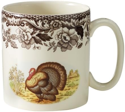 Amazon.com | Spode Woodland Turkey Mug: Coffee Cups & Mugs