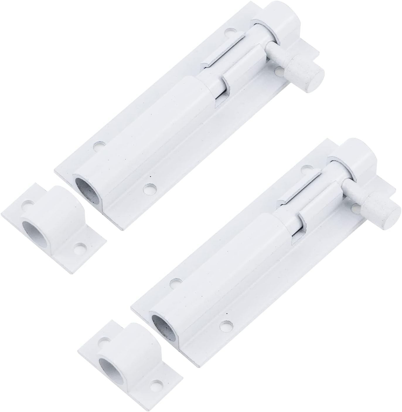 Amazon.com: Bitray 3-inch Slide Bolt Latch White Slide Locks for Inside ...