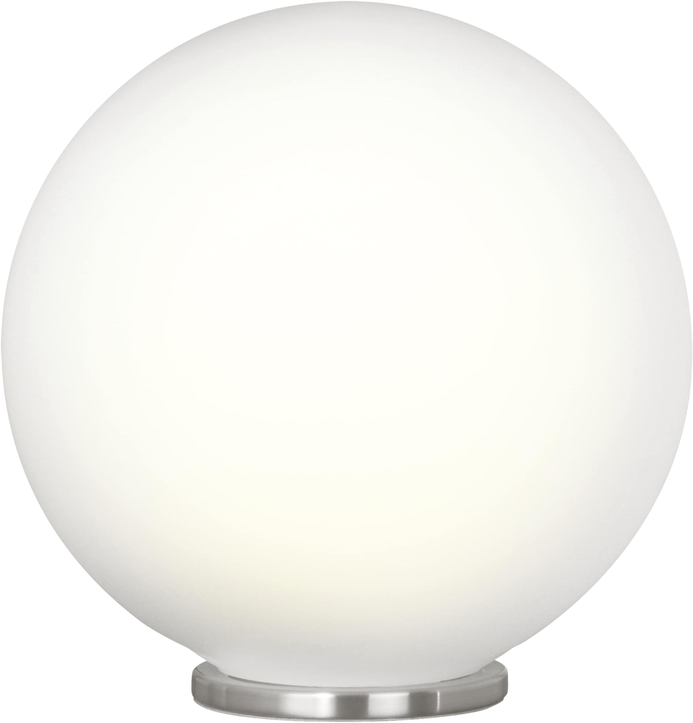 EGLO 204565A Rondo Collection Round Table Lamp with Glass Ball Shade ...