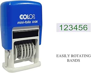 Amazon.com : MeetYouAffection Colop S126 6 Digit Sequential Numbering ...