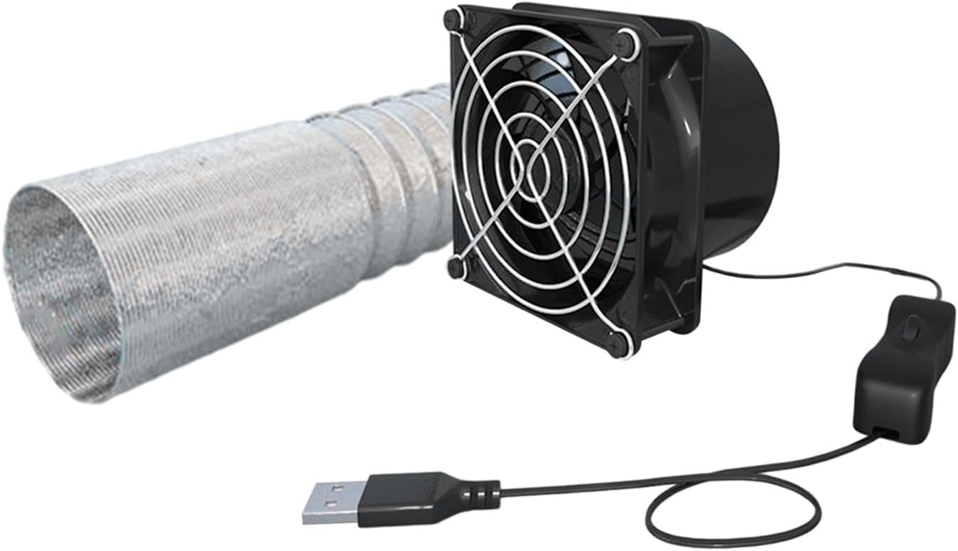 Fenteer Exhaust Fan Extractor Fan Portable Ventilator Ventilation Fan ...