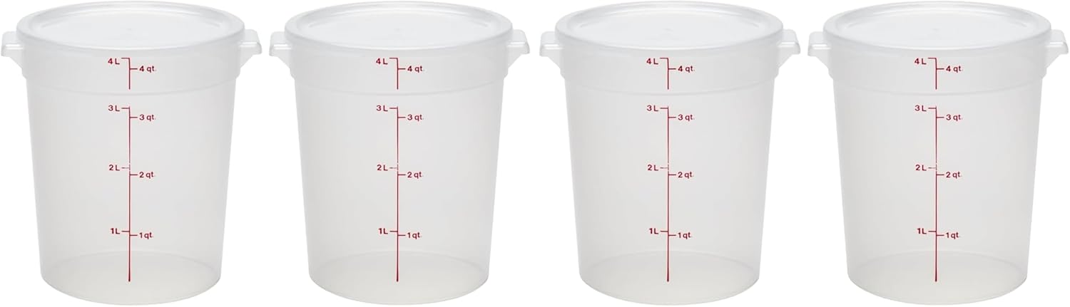 Amazon.com: Cambro Food Storage Containers with Lids (BPA-Free) - 4 ...