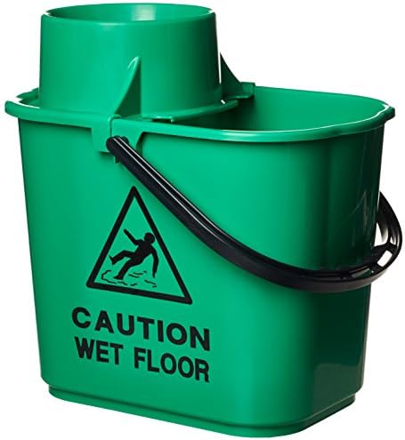 Abbey Plastic Mop Bucket with Wringer 12 Litre – Floor Bucket for ...