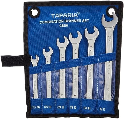 Taparia CSS6 Steel 8 to 17 Combination Spanner Set (Silver, Pack of 6 ...