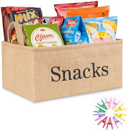 Amazon.com: Snack Organizer for Pantry, Foldable Fabric Snack Storage ...