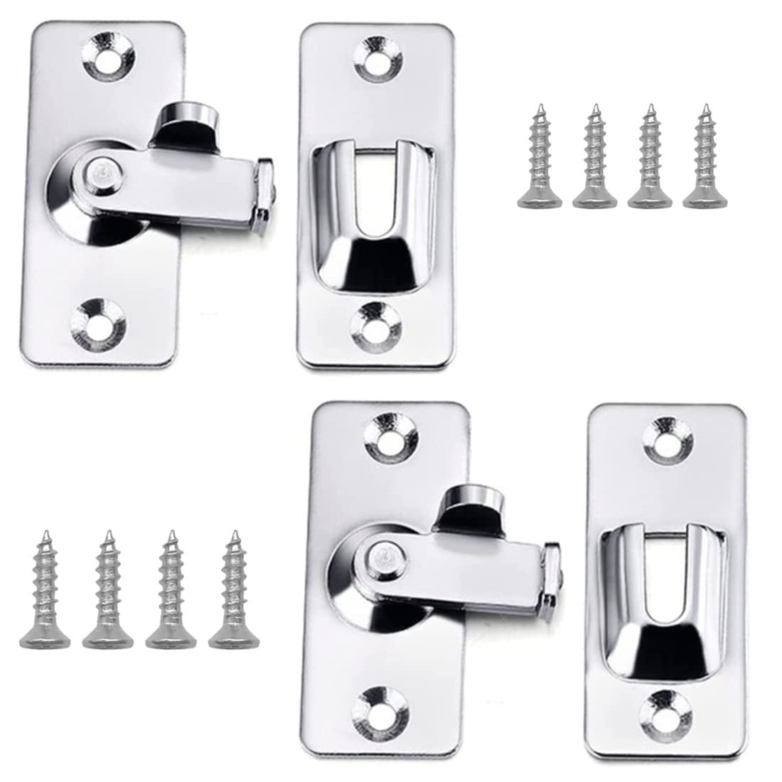 Amazon.com: Szliyands 90 Degree Right Angle Door Lock Buckle Lock Bolt ...