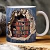 Amazon.com | 3D Bookshelf Mug - Library Shelf Cup, Book Lovers Coffee ...