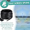 Yaomiao 0.29'' Width Flat Screen Spline Black Vinyl Screen Spline Flat ...