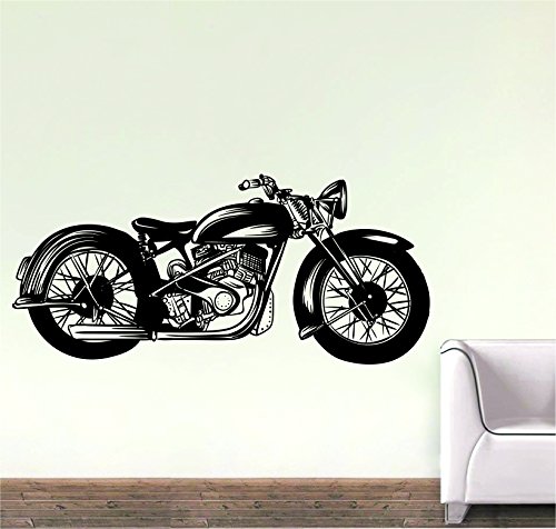 Wall Attraction Bullet Bike Decal Vinatge Bike Wall Sticker Wall Poster ...