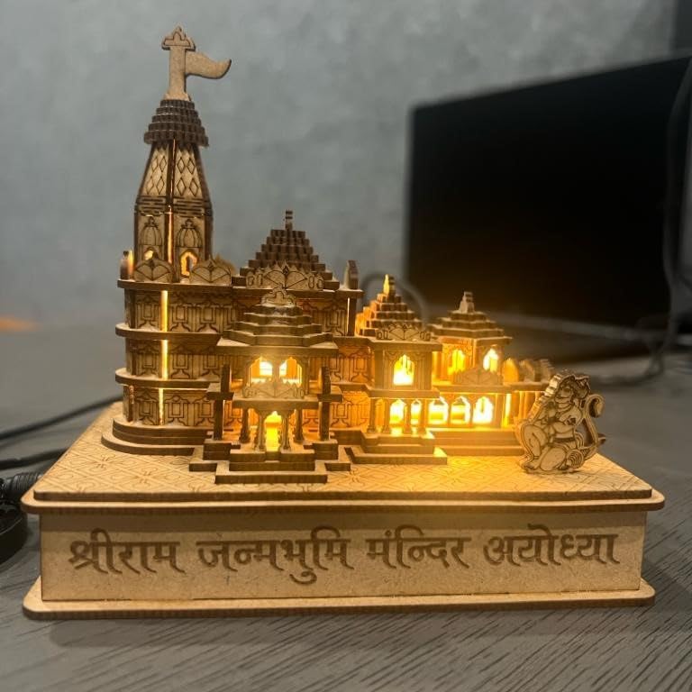 Ram Mandir Ayodhya Architectural Showpiece Model - Perfect Keepsake for ...