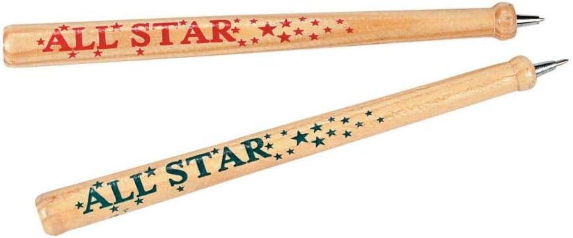 Amazon.com: Fun Express Wooden Baseball Bat Pens - Set of 12 - Birthday ...