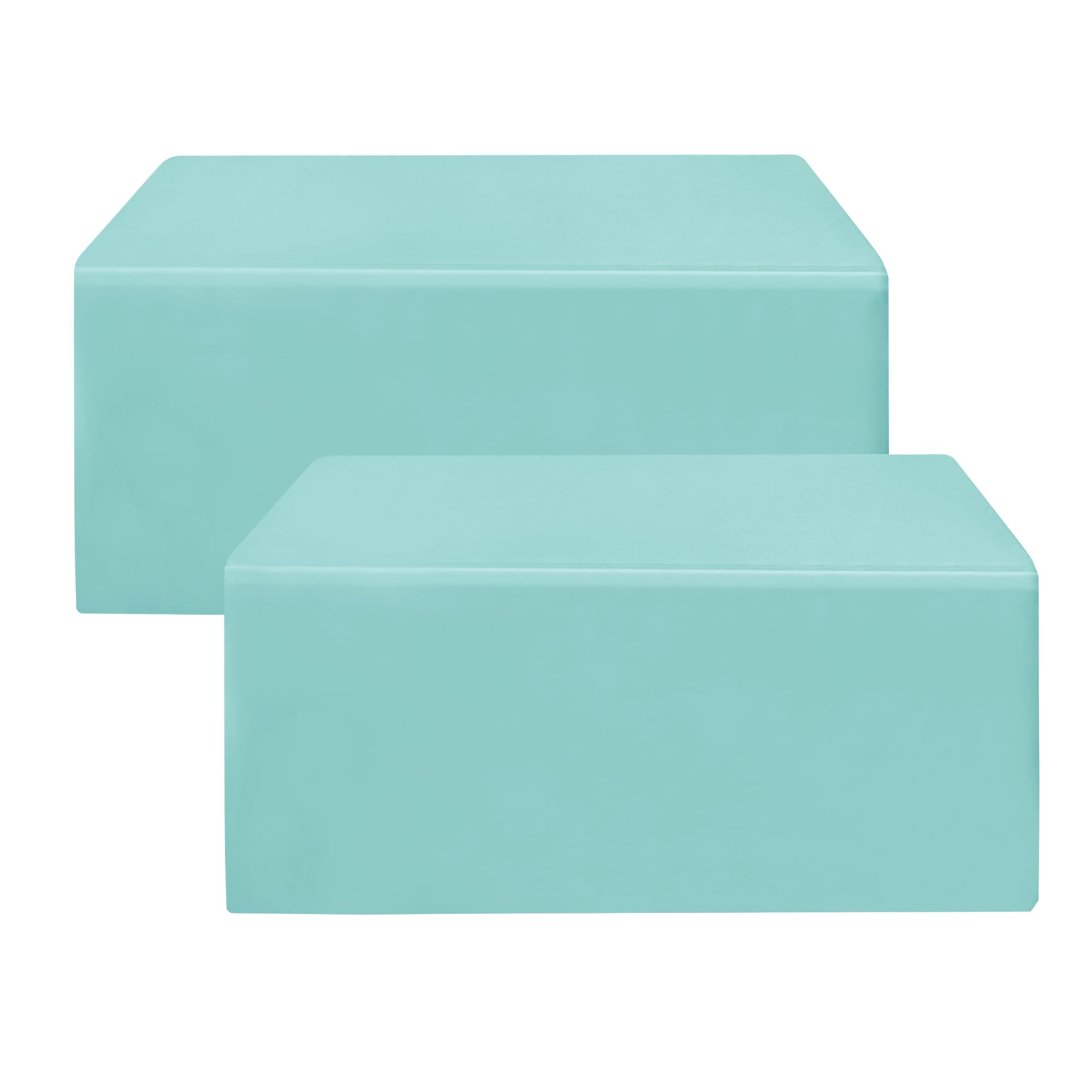 2 Pack Fitted Table Clothes - 48 x 24 Inch - Rectangle Tablecloths for ...