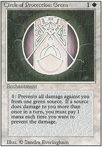 Amazon.com: Magic: the Gathering - Circle of Protection: Green ...
