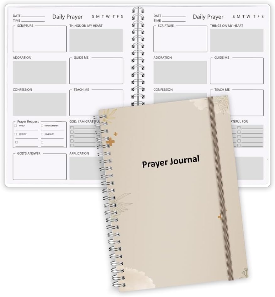 Amazon.com : Prayer Journal for Woman, Bible Journal with Verse, 5 ...