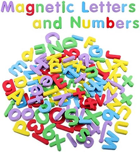 Magnetic Letters and Numbers,108 Pieces Fridge Magnets Alphabet Magnets ...