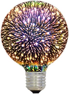 PURESILKS Edison Firework Light Bulb-LED Light Bulb,3D Decorative Bulbs ...