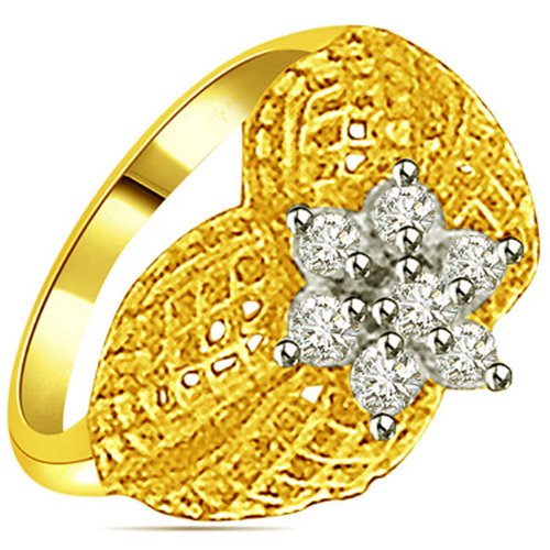 Buy Surat Diamond 18K Yellow Diamond Ring at Amazon.in