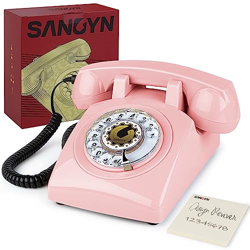 Sangyn Retro Rotary Dial Phone Sangyn 1961s Vintage Landline Telephone ...