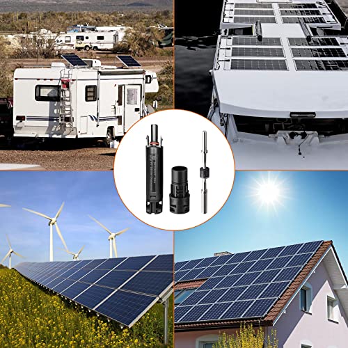 Snapklik.com : 20A Solar DC Diode PV Plug Connector, IP68 Waterproof, High Conductivity For ...