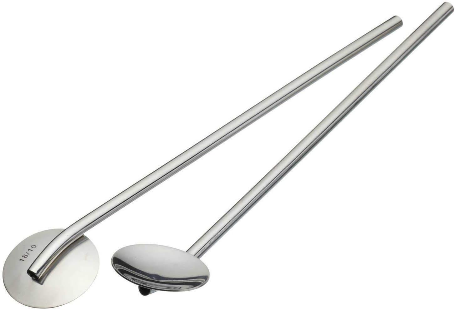 KitchenCraft 2-in-1 Stainless Steel Drinking Straws / Cocktail Stirrers ...