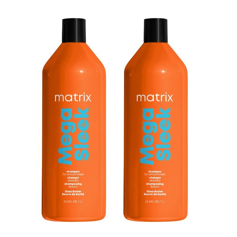 Matrix DUO Total Results Mega Sleek Shampoo 1000ml & Mega Sleek ...