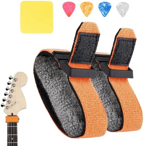 Amazon.com: 2PCS Guitar String Mute Damper, Fretboard Mute Band, Guitar ...