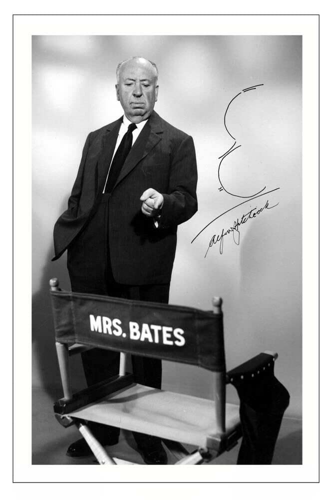 Alfred Hitchcock Signature Alfred Hitchcock Large Signed Genuine