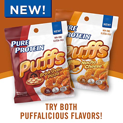 Snapklik.com : Pure Protein Puffs, Nacho Cheese, 18g Protein, Non-GMO ...