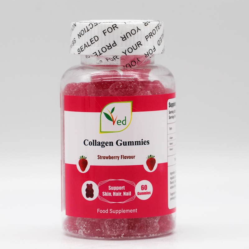 Ved Collagen Gummies Chew Gummies Strawberry Flavour Raw Unfiltered ...