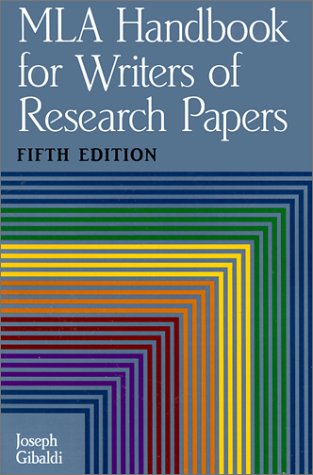 Mla Handbook for Writers of Research Papers: Joseph Gibaldi ...